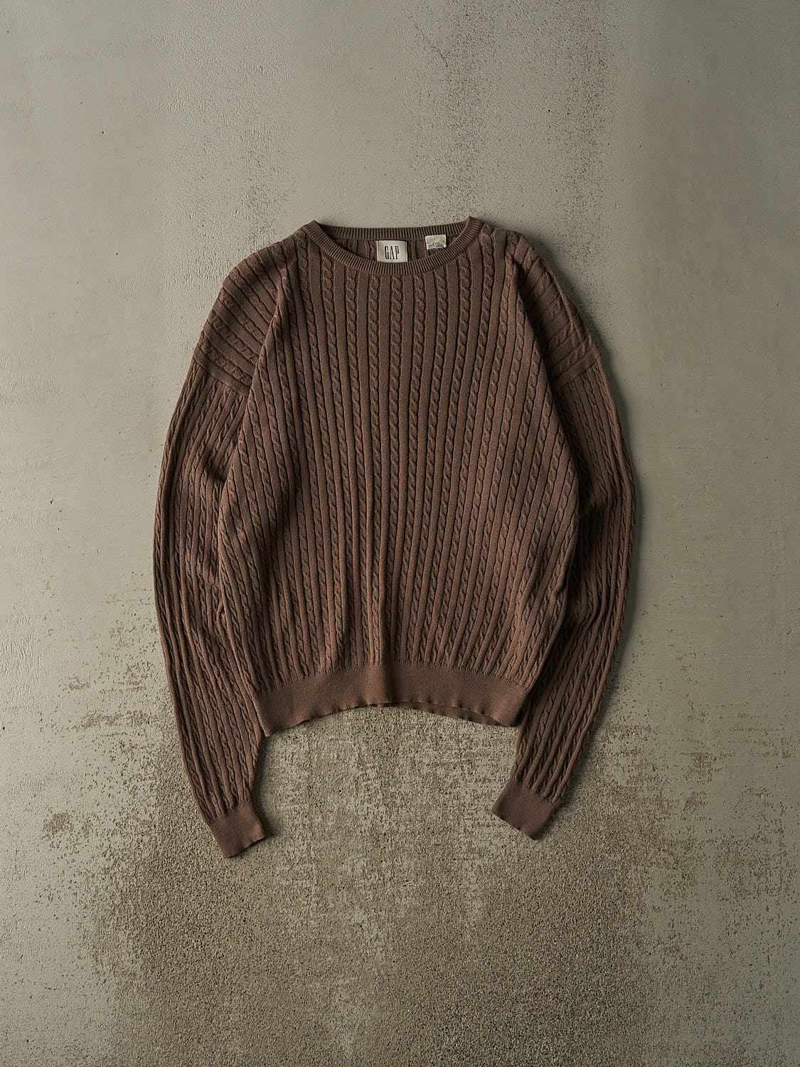 Vintage Y2K Brown Gap Cable Knit (M/L) – Rebalance Vintage