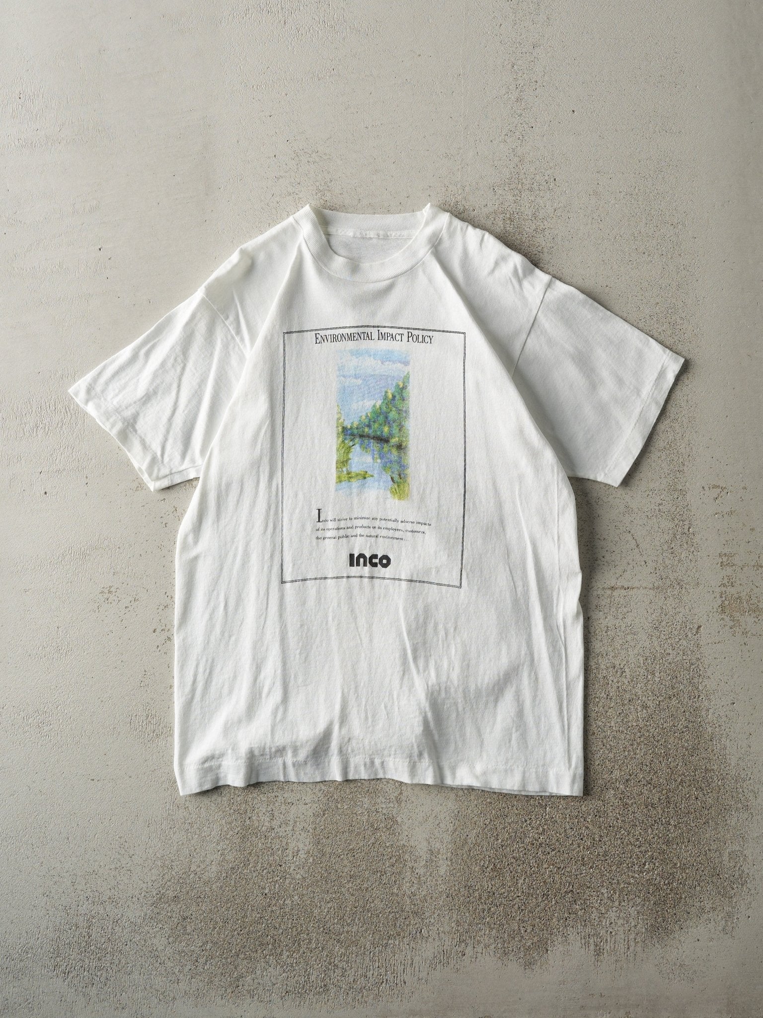 Vintage 90s White Inco Single Stitch Tee (S/M) – Rebalance Vintage