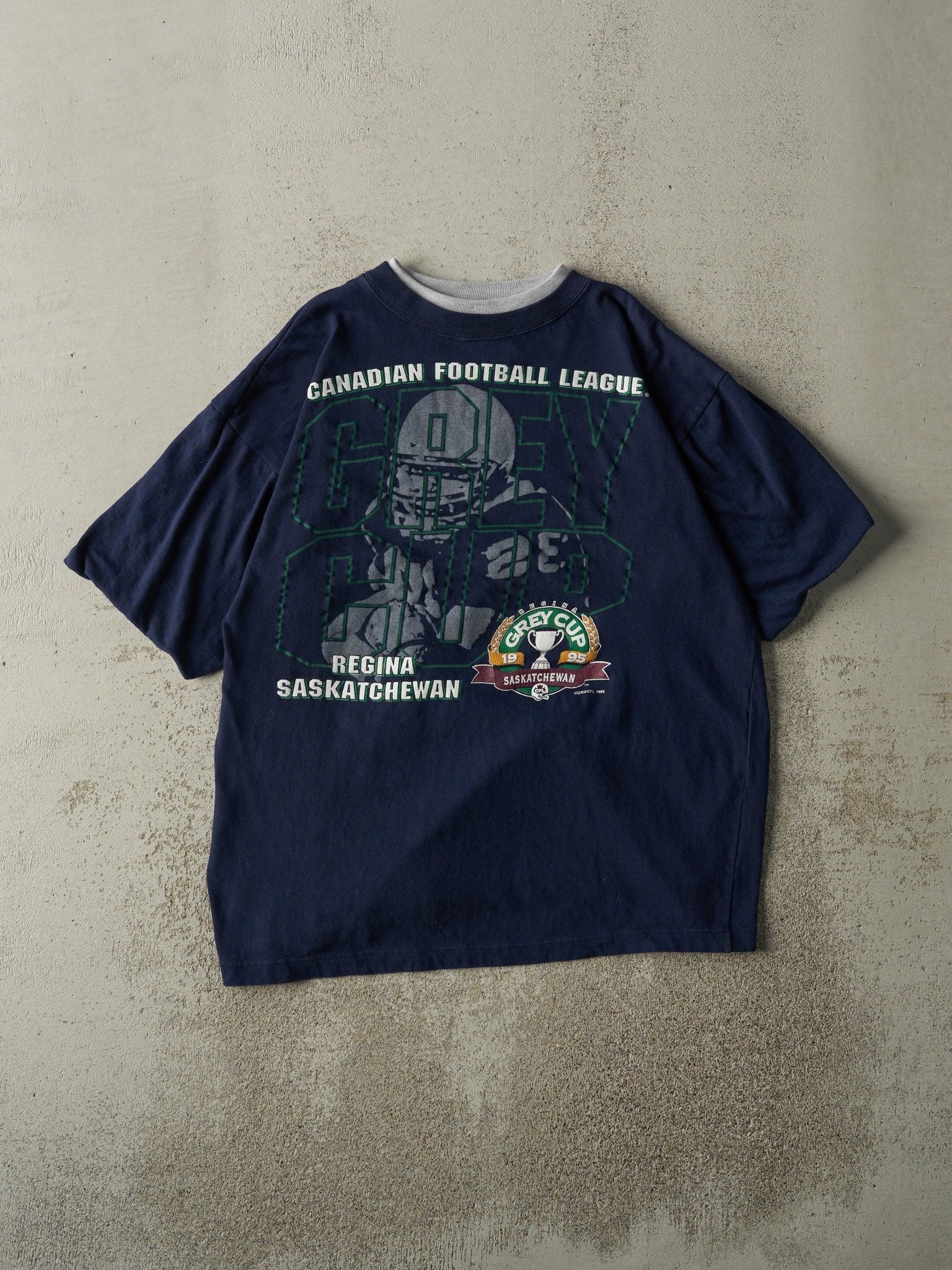 Vintage 95' Navy Blue CFL Grey Cup Double Sleeve Tee (M/L) – Rebalance ...