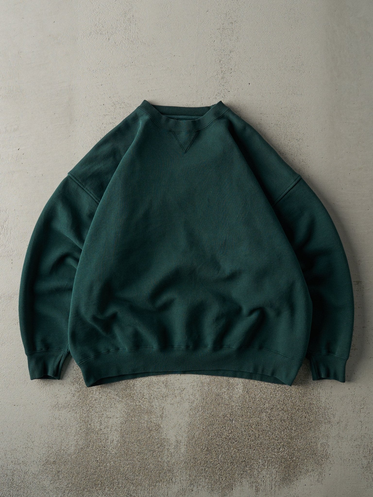 Vintage 90s Forest Green Blank Boxy Crewneck (XL) – Rebalance Vintage