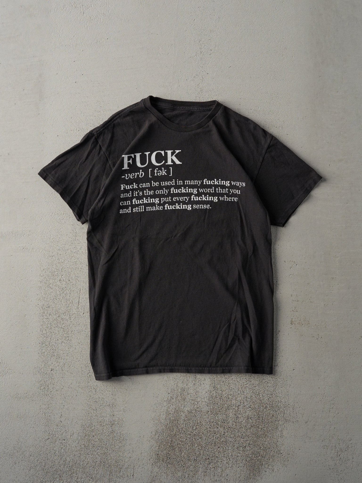 Vintage Y2K Black Definition of Fuck Tee (S) – Rebalance Vintage
