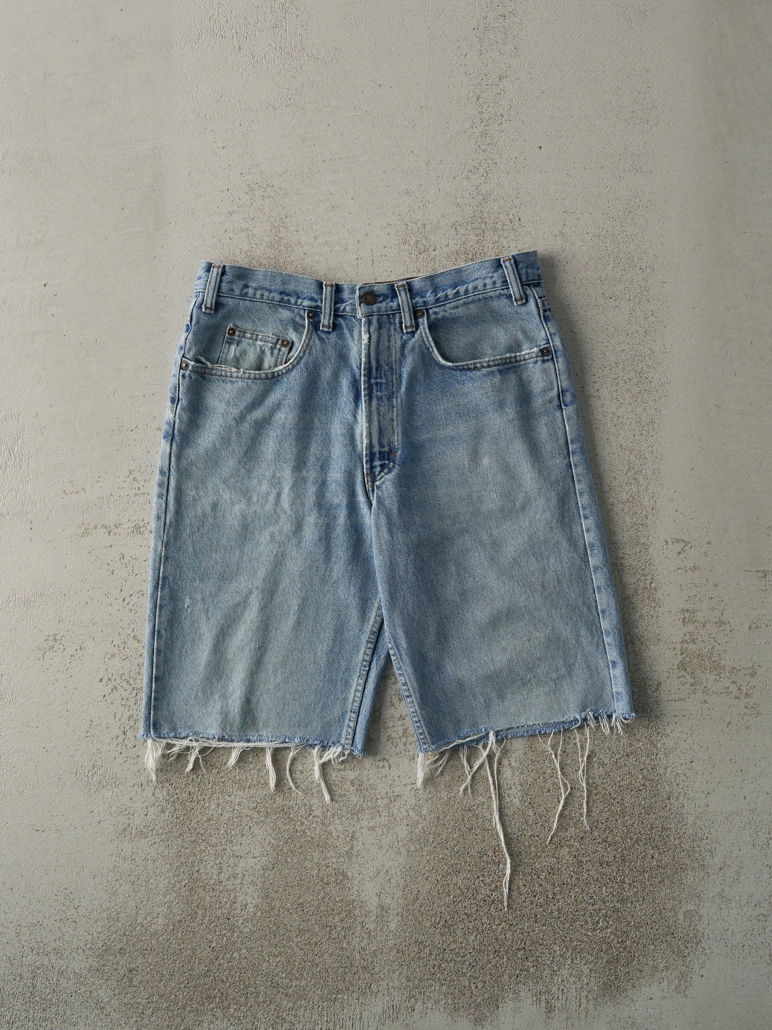 Vintage 90s Light Wash Cut Off Jean Shorts (32x11) – Rebalance Vintage