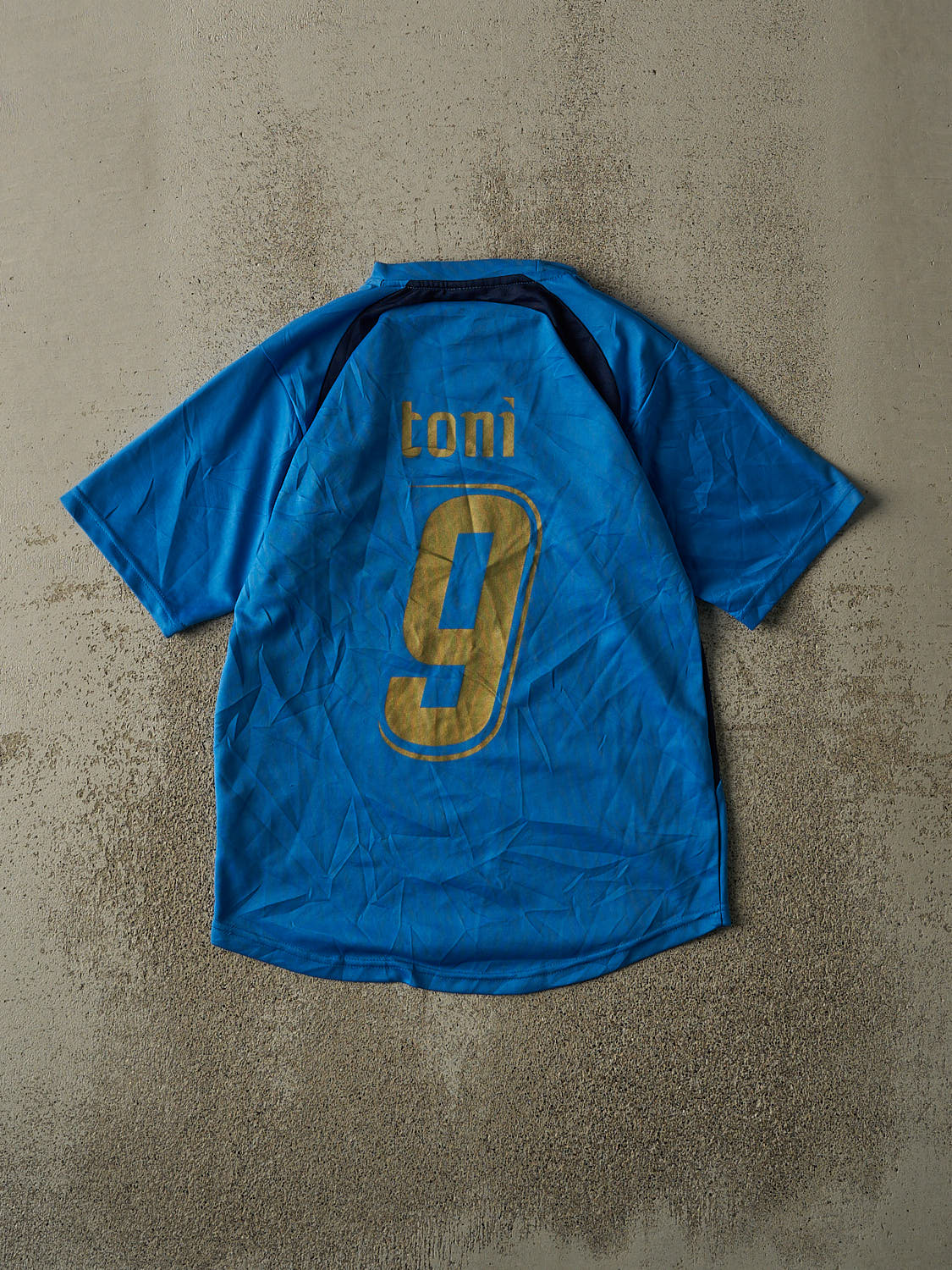 Vintage Y2K Blue Italia #9 Luca Toni Soccer Jersey (XS/S) – Rebalance ...