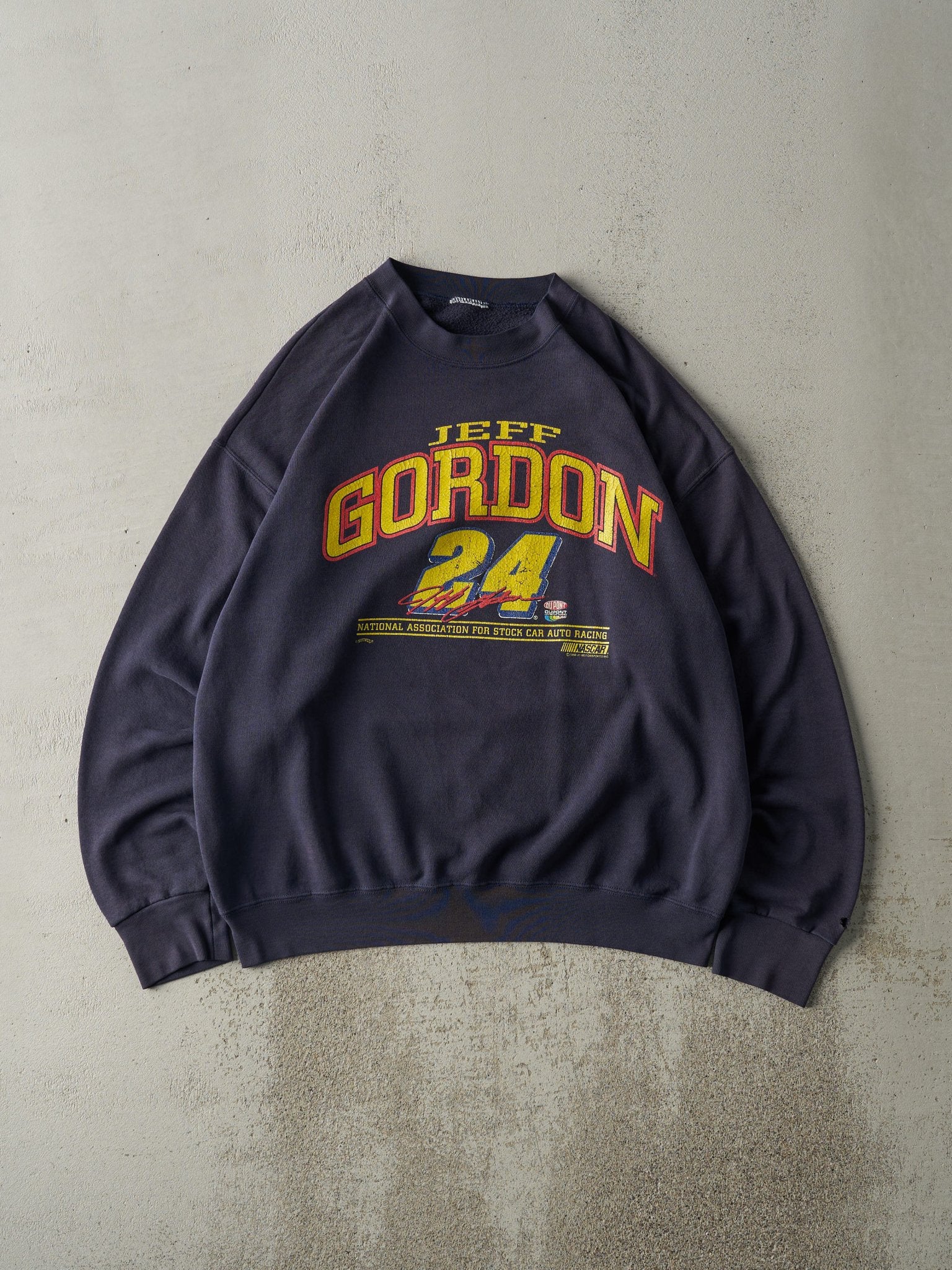 Vintage 98' Navy Blue Jeff Gordon Nascar Crewneck (L) – Rebalance Vintage