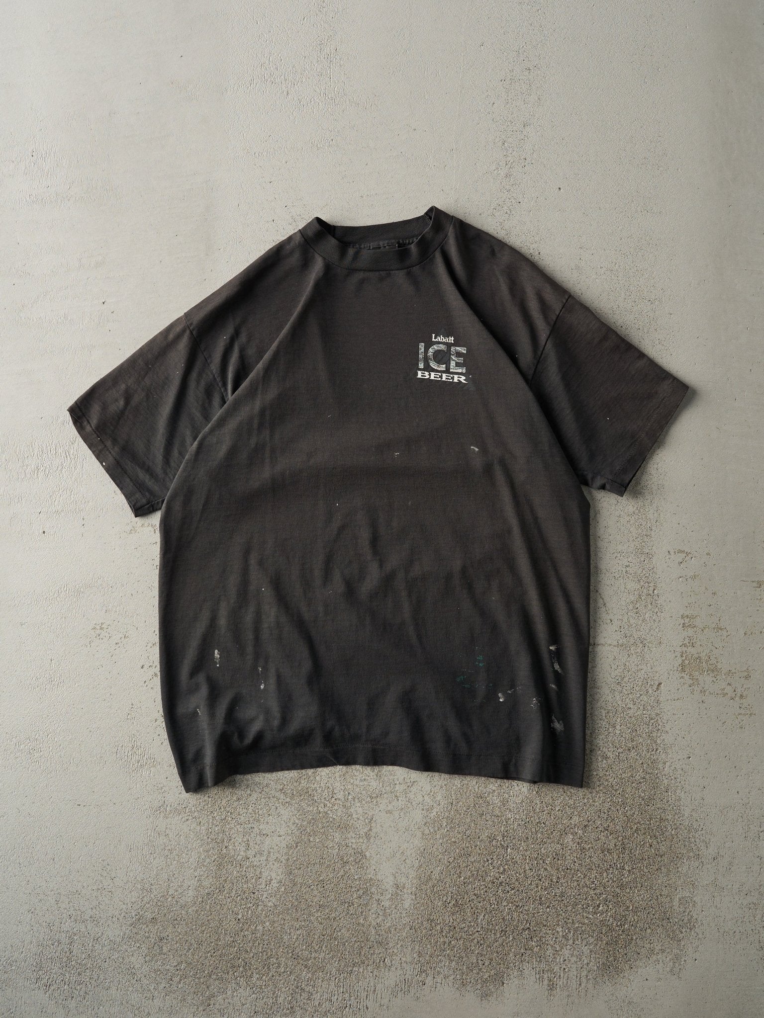 Vintage 90s Faded Black Labatt Blue Ice Single Stitch Tee (M/L ...