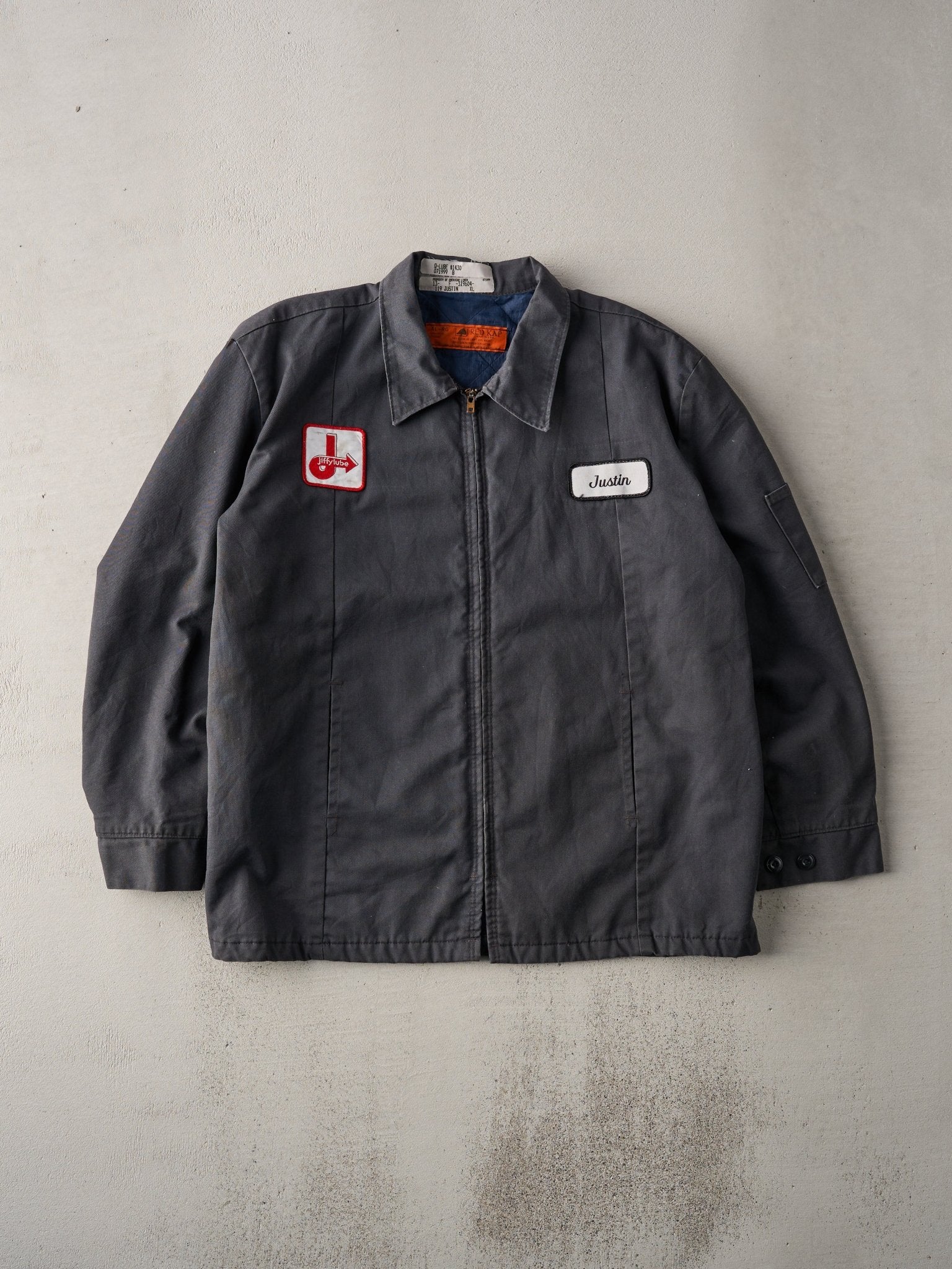 Vintage 70s Charcoal Grey Work Jacket (L) – Rebalance Vintage