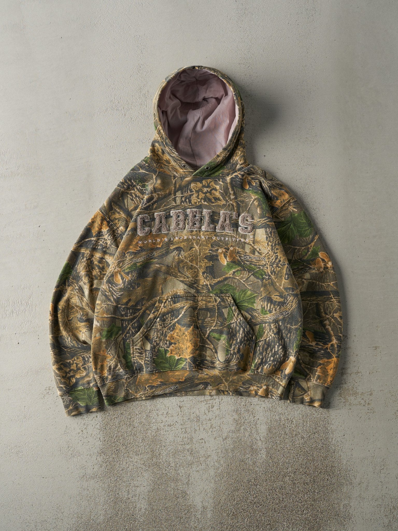 Vintage Y2K Camo Cabela's x Seclusion 3D Boxy Hoodie (M/L) – Rebalance ...