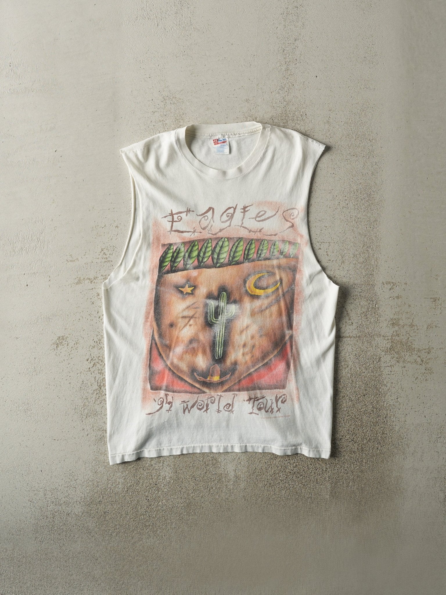 Vintage 94' White Eagles World Tour Cut Off Tee (M) – Rebalance Vintage
