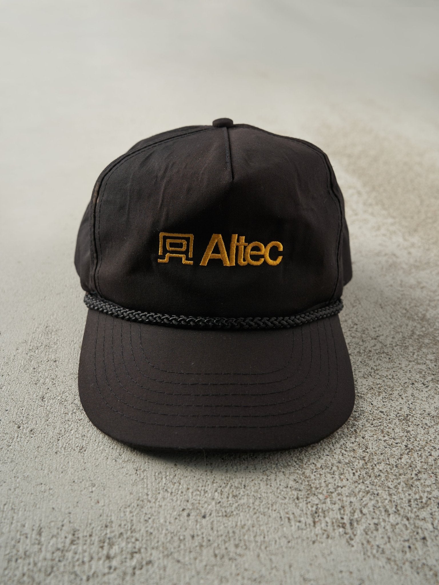 Vintage 80s Black Embroidered Altec Snapback Hat – Rebalance Vintage