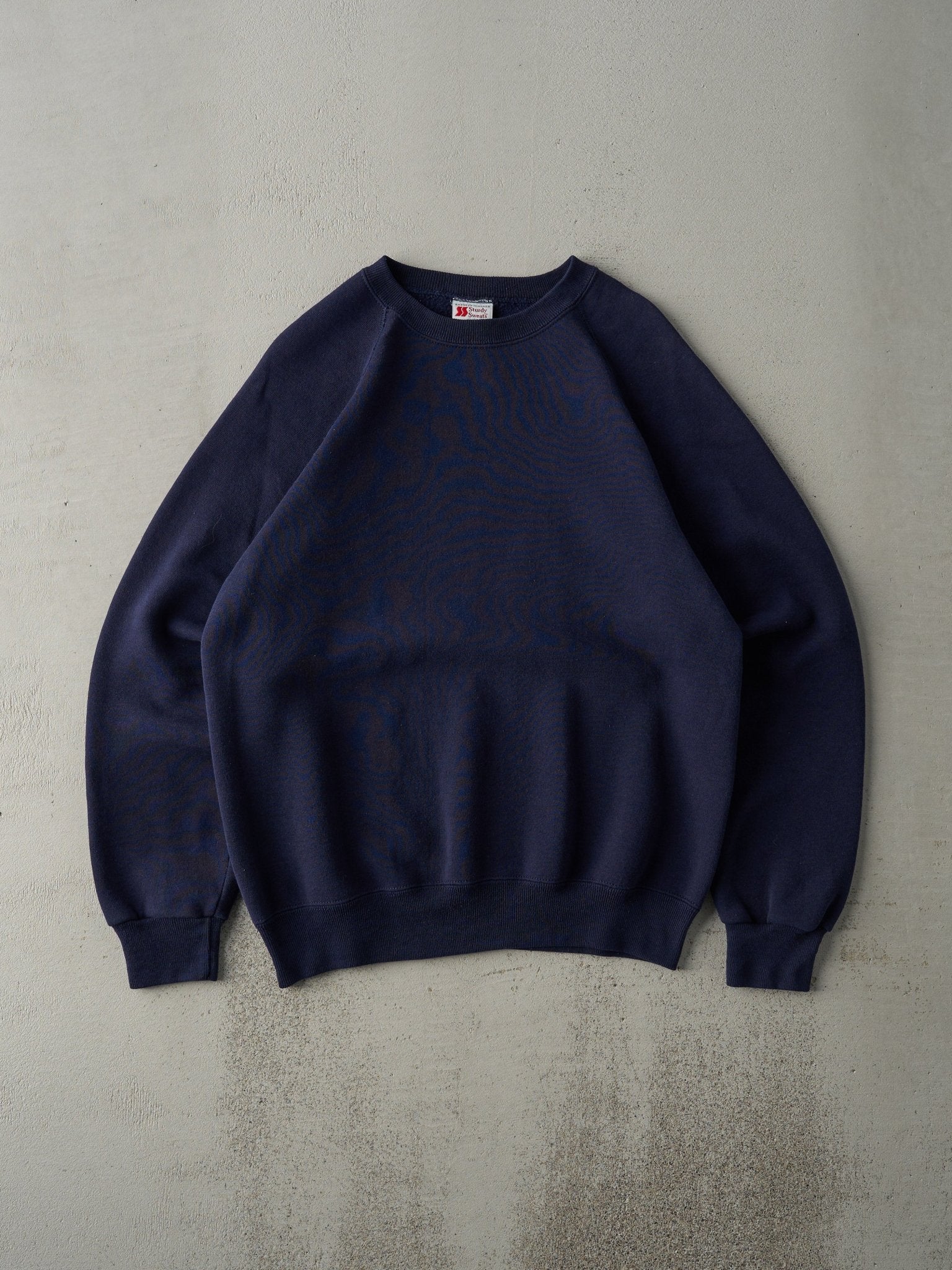 Vintage 80s Navy Blue Blank Crewneck (M) – Rebalance Vintage