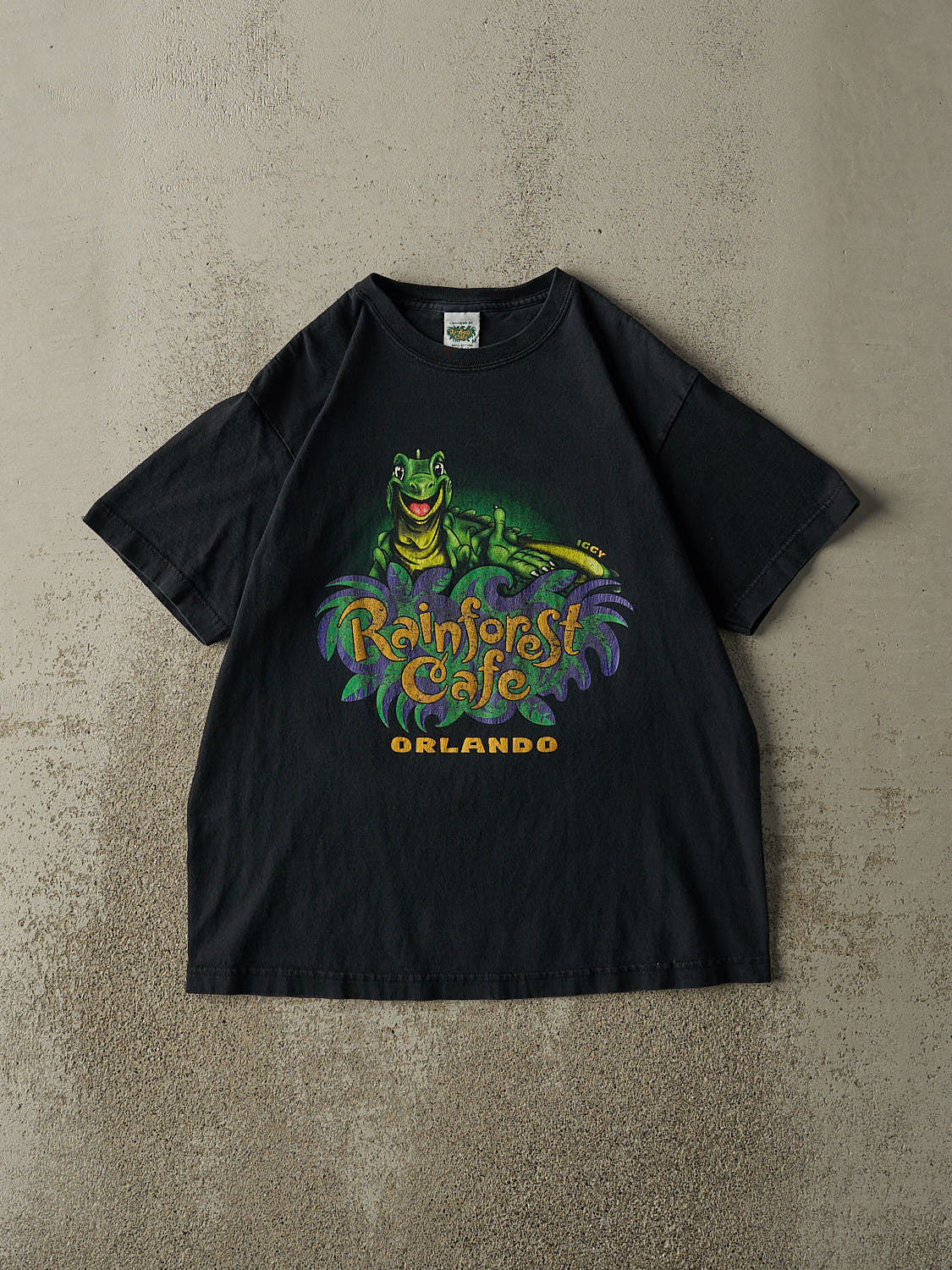 Vintage Y2K Faded Black Rainforest Cafe Orlando Tee (M) – Rebalance Vintage