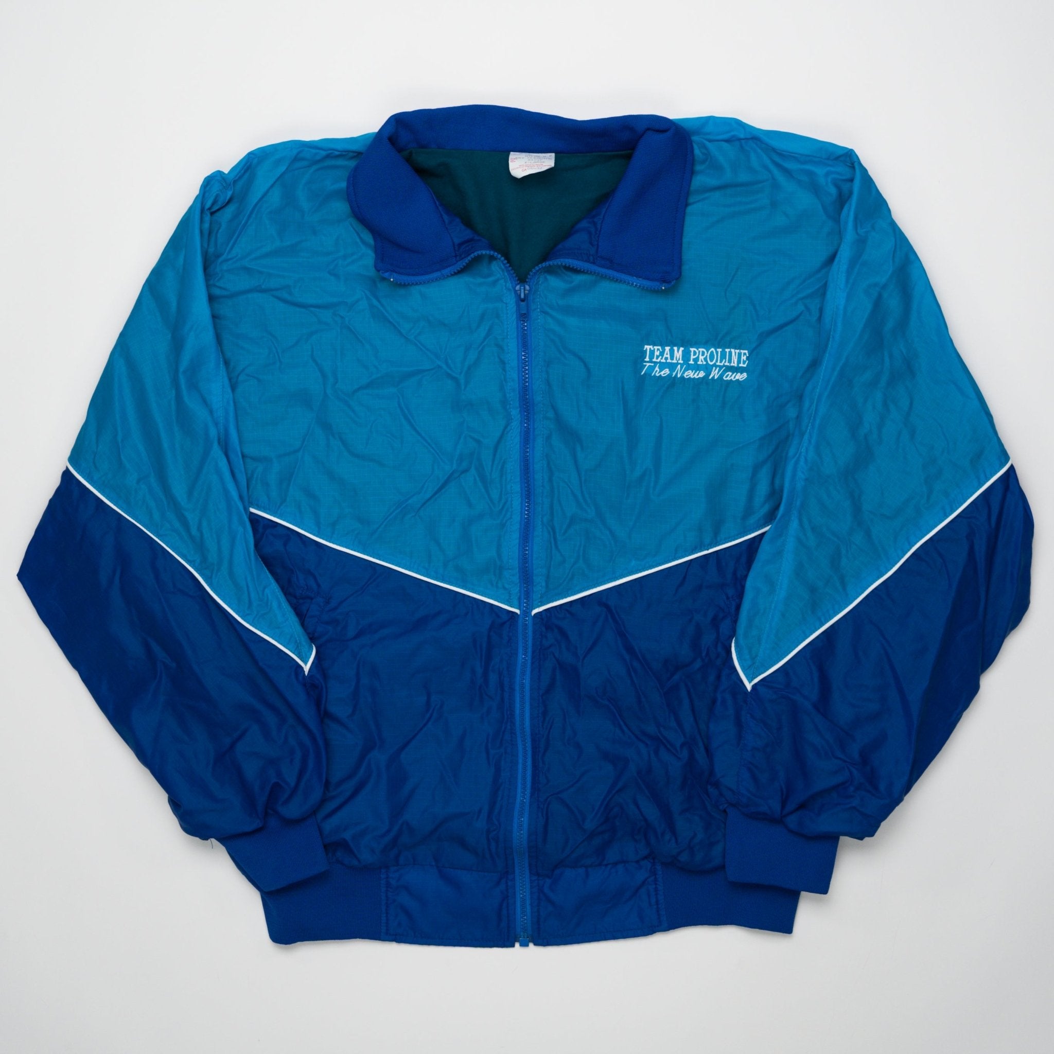 Vintage Blue Team Proline 'The New Wave' Jacket (XL) – Rebalance Vintage