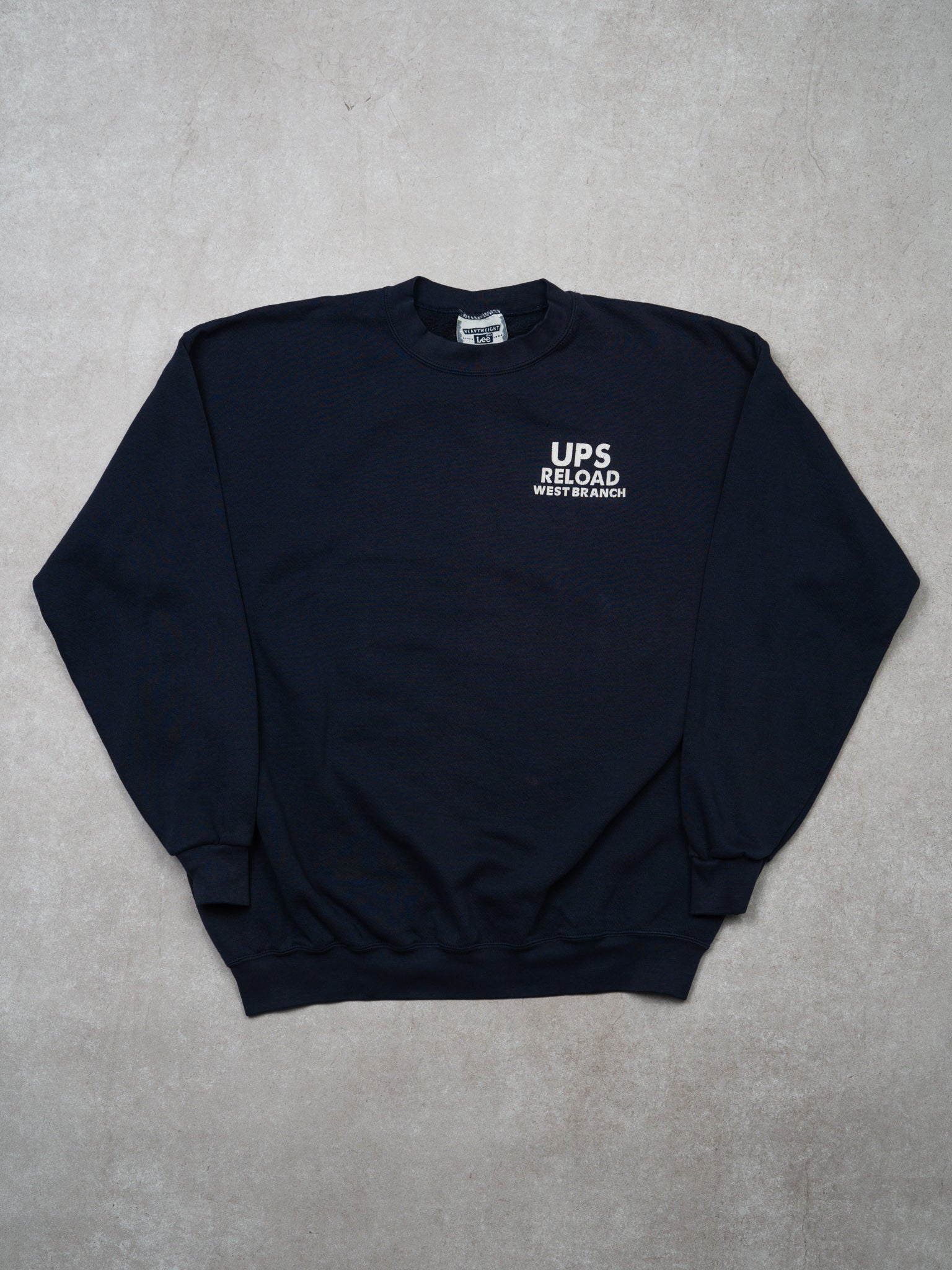 Vintage Navy UPS Reload x Lee Heavy Weight Crewneck (L) – Rebalance Vintage