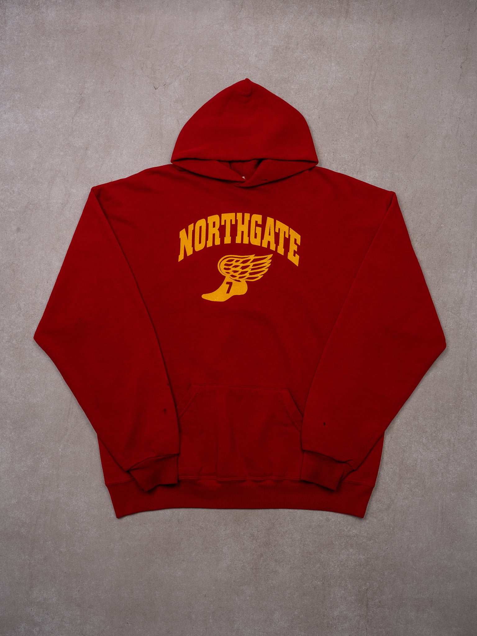 Vintage 90s Red Northgate x Russell Athletics Hoodie (XL) – Rebalance ...