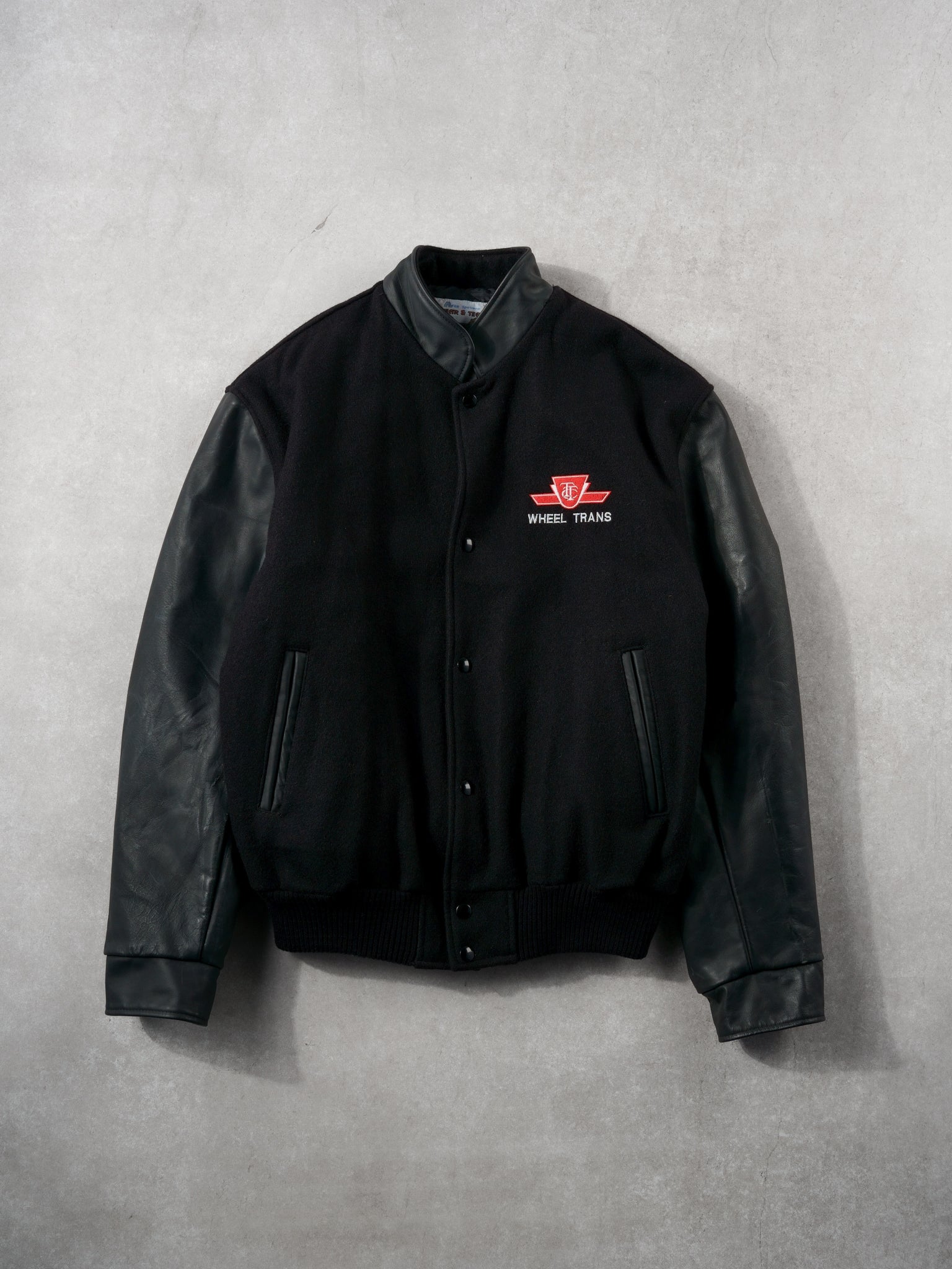 Black TTC Wheel Trans Ride The Rocket Bomber Jacket (L) – Rebalance Vintage
