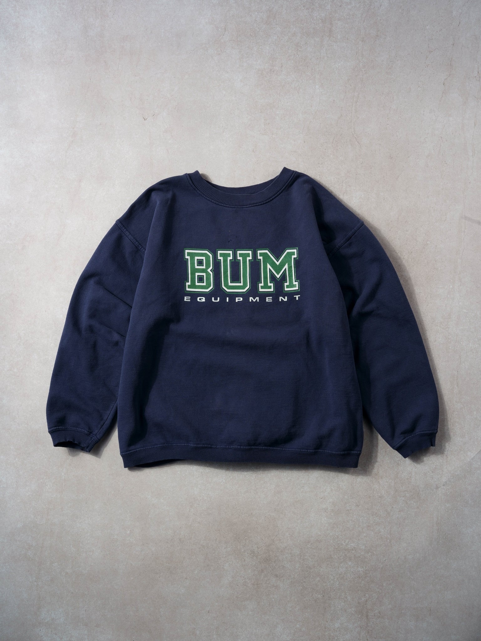 Vintage 90s Navy Blue and Green Bum Equipment Crewneck (L) – Rebalance ...