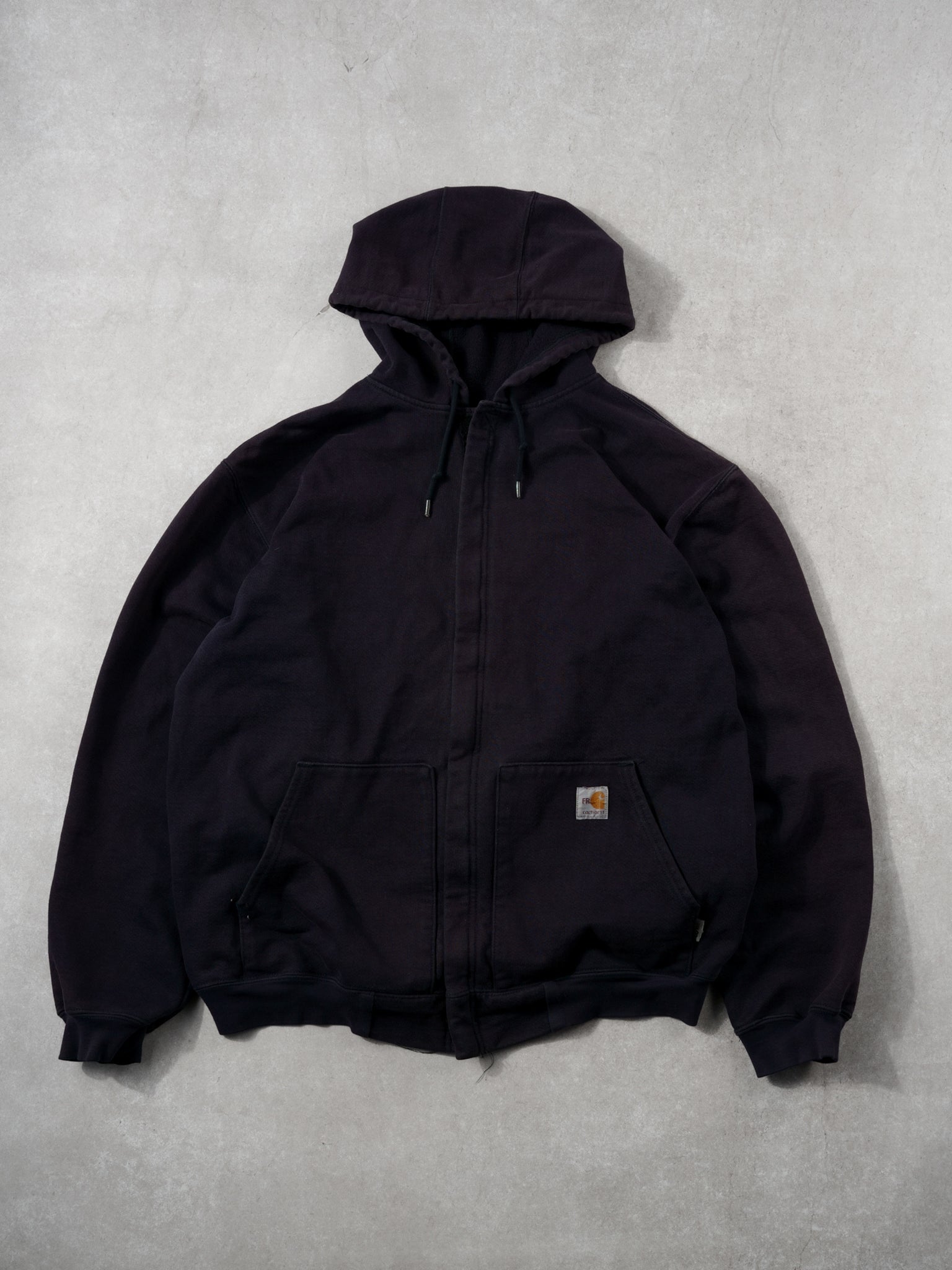 Vintage 90s Washed Blue Heavy Weight Fire Resistant Zip Up (L ...