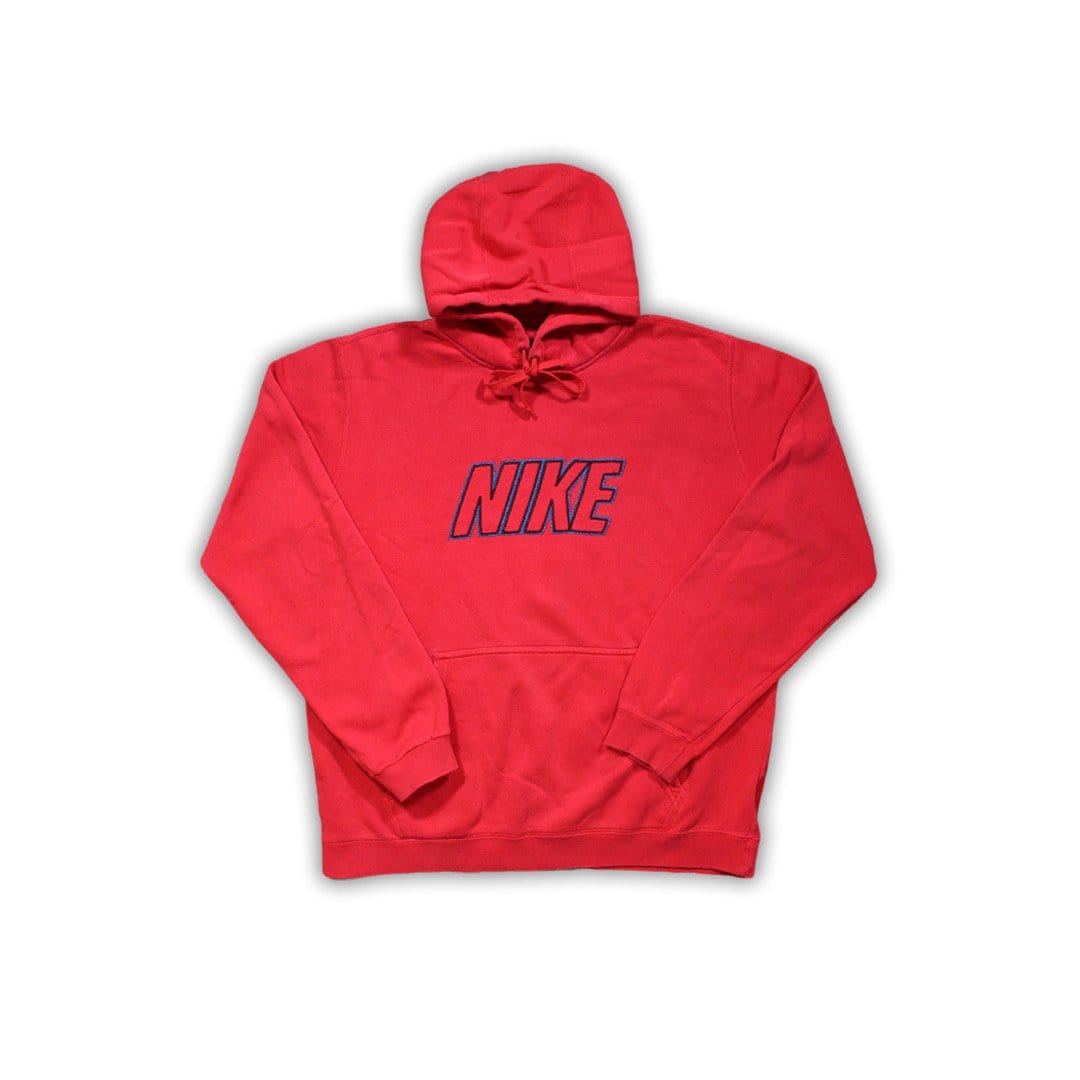 Vintage Red Nike Block Letter Hoodie – Rebalance Vintage